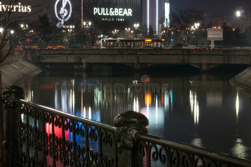 Unirii square bridge editorial photography. Image of people - 50246722