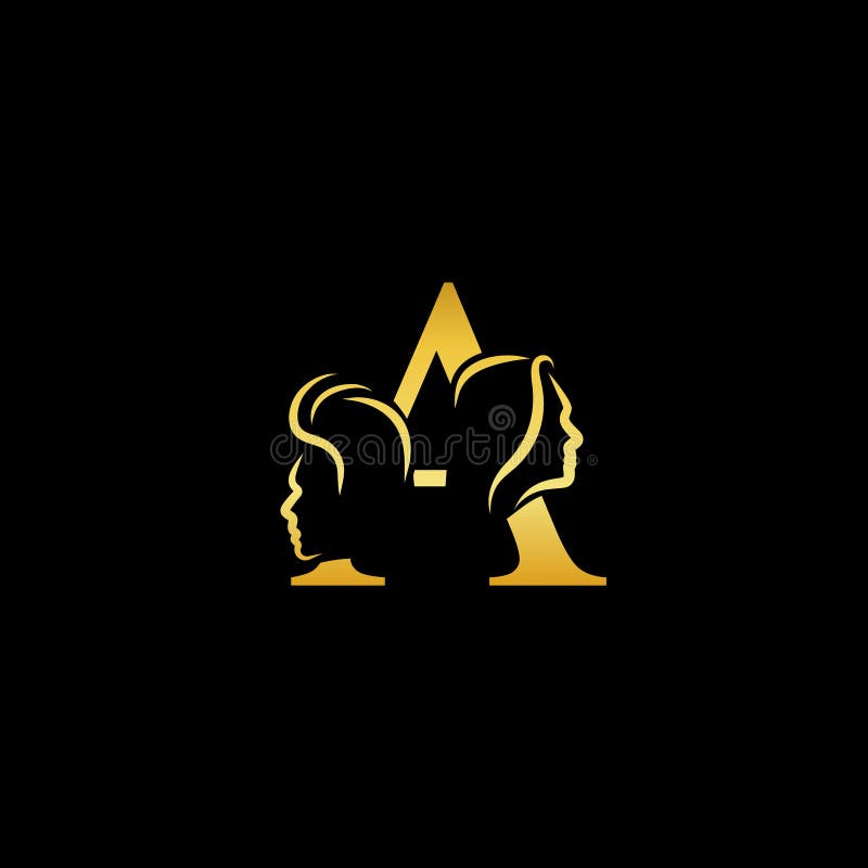 Unisex Luxury a Creative Logo Design Stock Illustration - Illustration ...