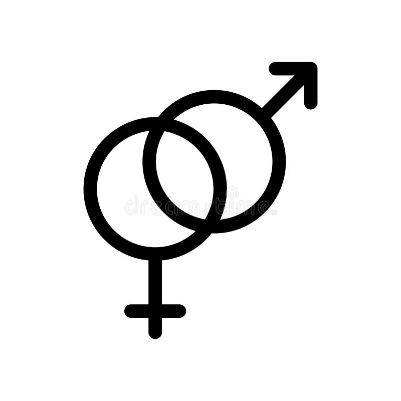 Unisex icon stock vector. Illustration of simple, symbol - 338290692