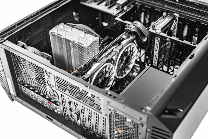 Unità Di Sistema Del PC Componenti Del Computer Ai Tempi Del Montaggio ...