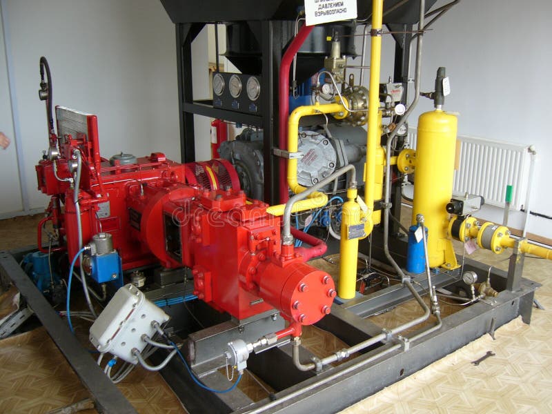 Unité D'appareil De Chauffage De Compresseur à Gaz Naturel Image stock ...