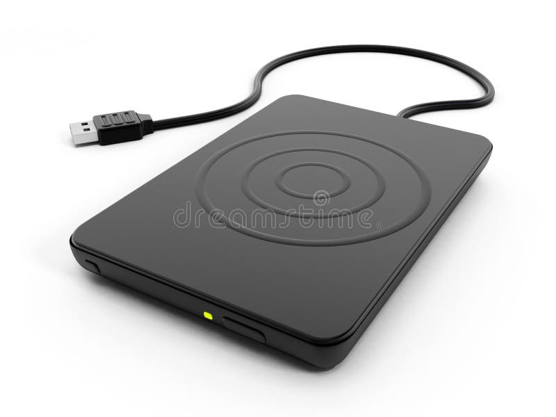 Icône De Ligne De Disque Dur Externe Illustration de Vecteur ...