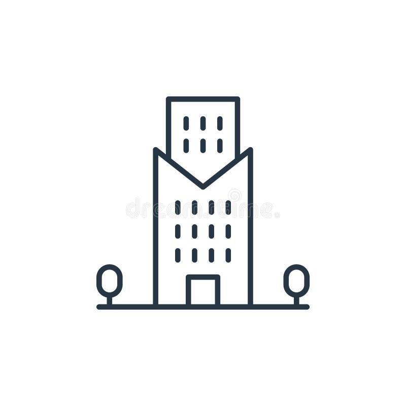 Unit Icon Vector from Skyscraper Concept. Thin Line Illustration of ...