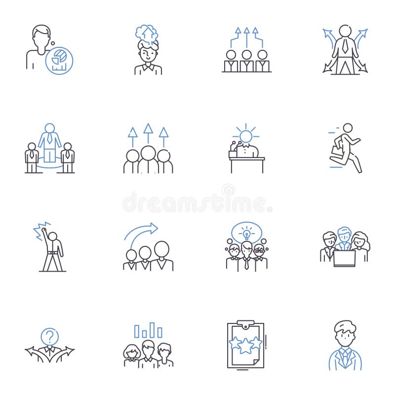 Unit Line Icons Collection. Module, Division, Chapter, Section, Block ...