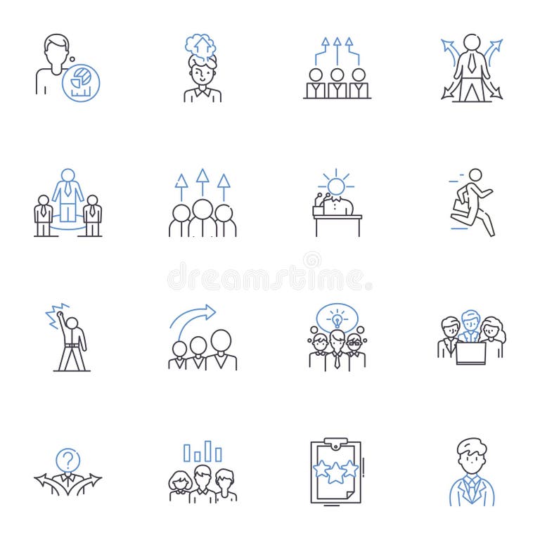 Unit Line Icons Collection. Module, Division, Chapter, Section, Block ...