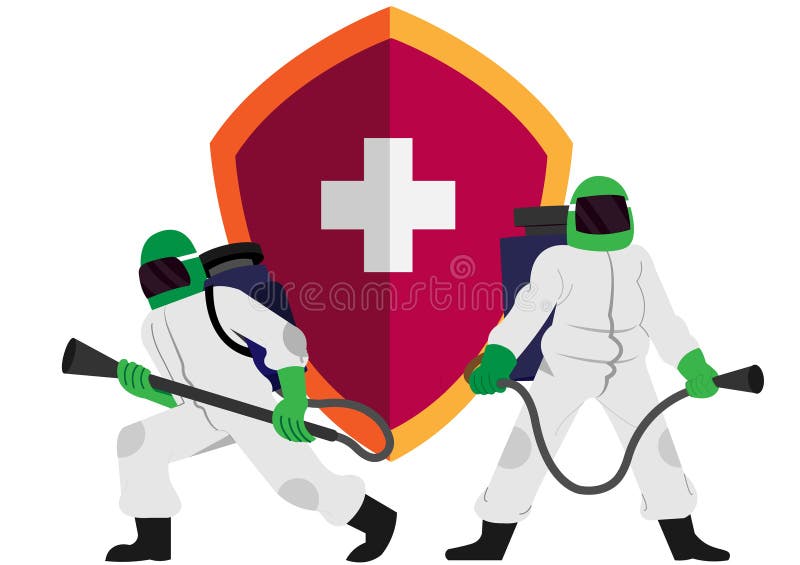 The Unit Protects Against All Types of Virus Attacks Stock Vector ...