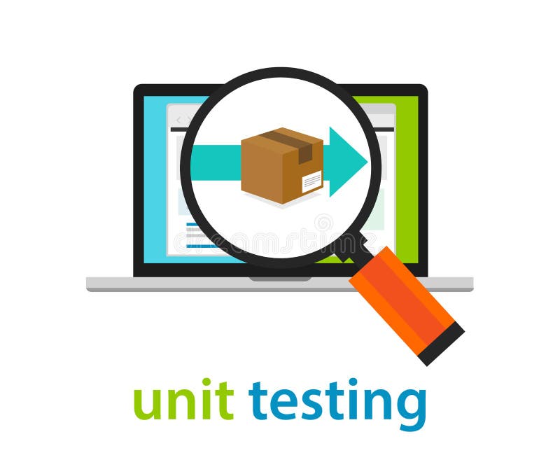 Unit Testing Software Coding Programming Application Review Stock Vector Illustration Of