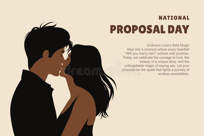 Unite Hearts on National Proposal Day Stock Vector - Illustration of ...