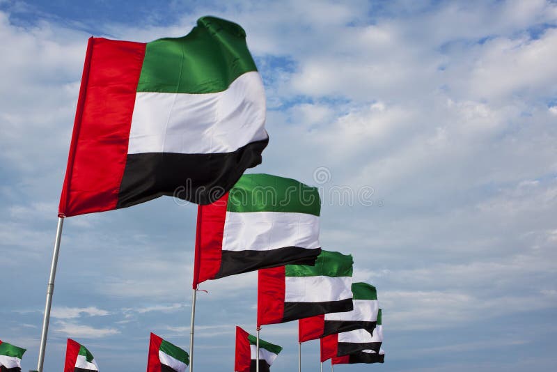 United Arab Emirates Flags stock photo. Image of colourful - 47862728