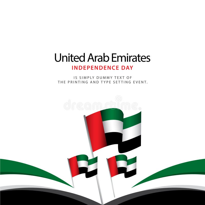 United Arab Emirates Independence Day Celebration Vector Template ...