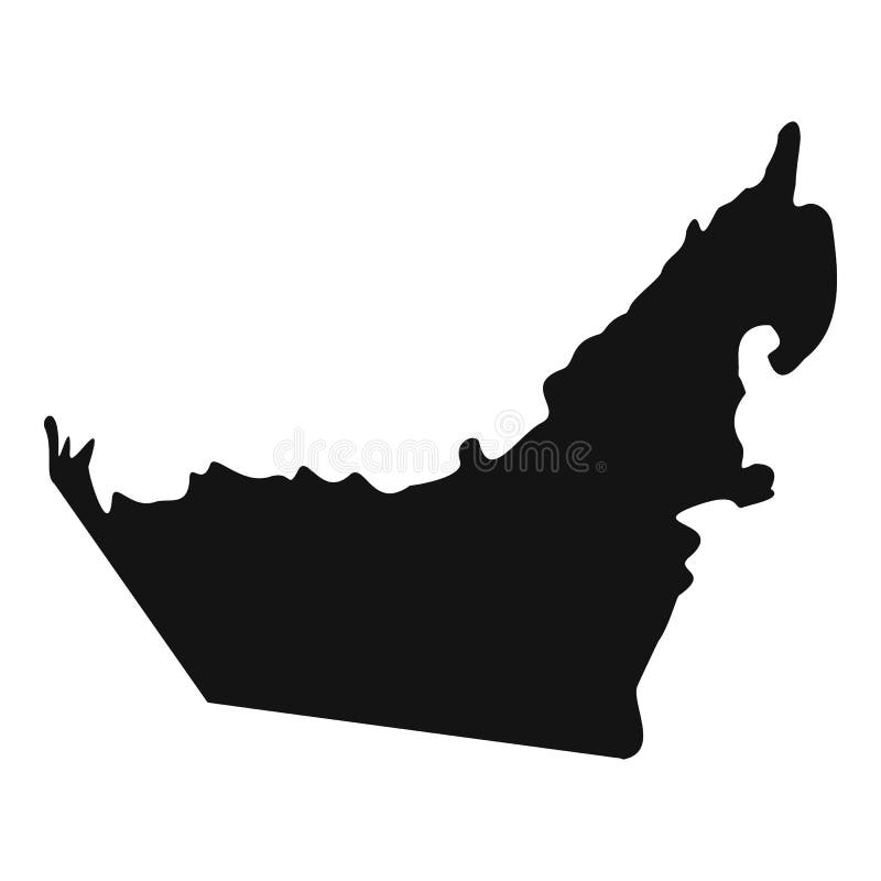 United Arab Emirates Map Icon, Simple Style Stock Vector - Illustration ...
