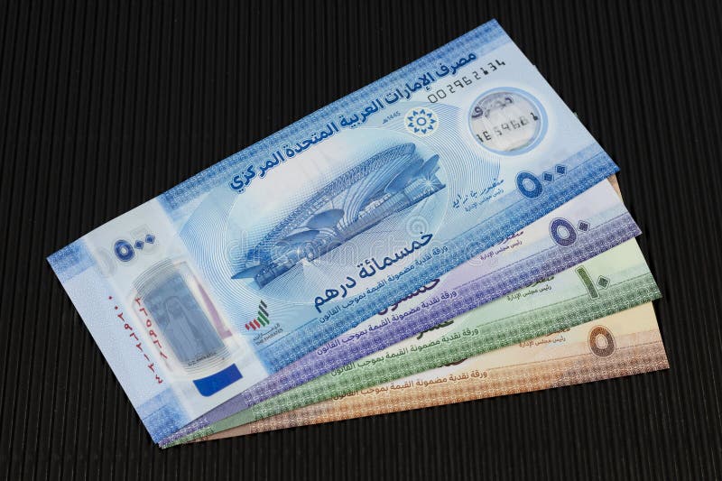 United Arab Emirates New Polymer Banknotes of 5, 10, 50 and 500 Dirhams ...