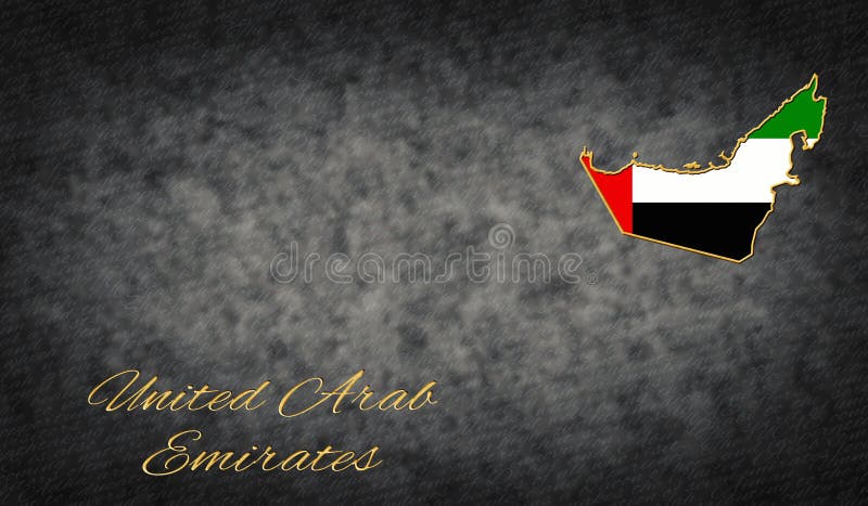 United Arab Emirates Symbols, Map of United Arab Emirates Stock Image ...