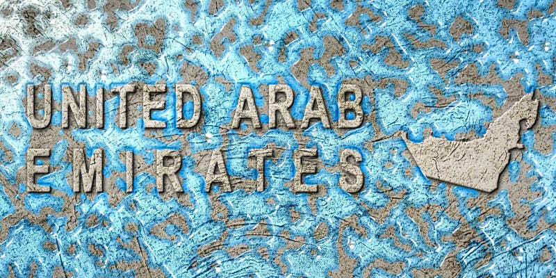 United Arab Emirates Water Management Concept Stock Illustration ...