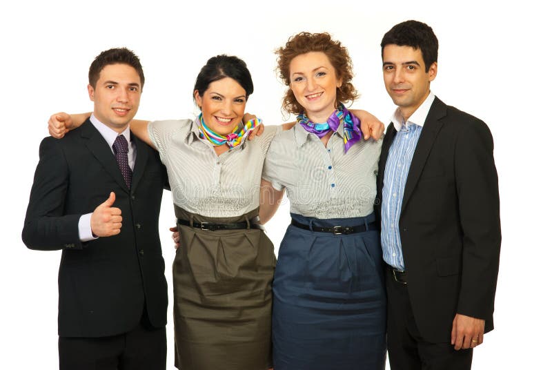 United Group of Business People Stock Image - Image of males, coworkers ...