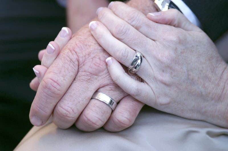 United hands stock photo. Image of female, rings, male - 4152418