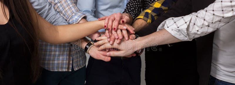 Many Hands Together. Command Concept. Background. Unification Stock ...