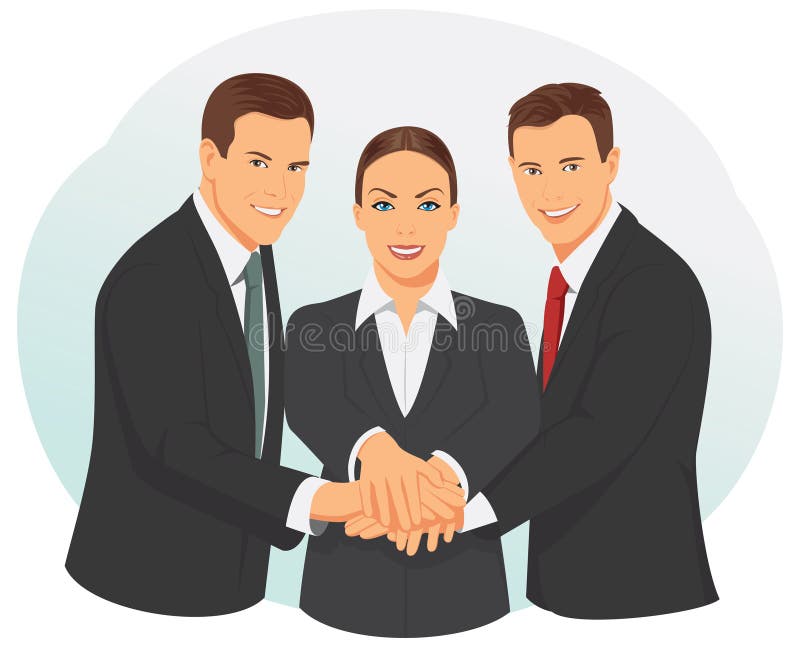 United hands stock vector. Illustration of agreement - 51238381