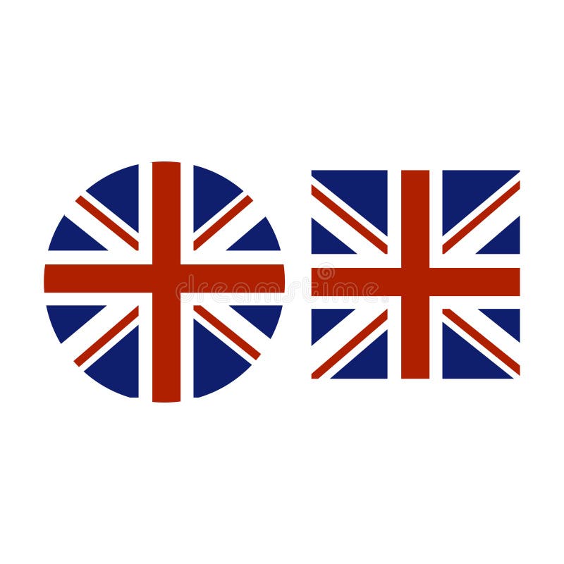 United Kingdom Color Flag Icon Isolated Set Vector Flat Isolated Stock ...