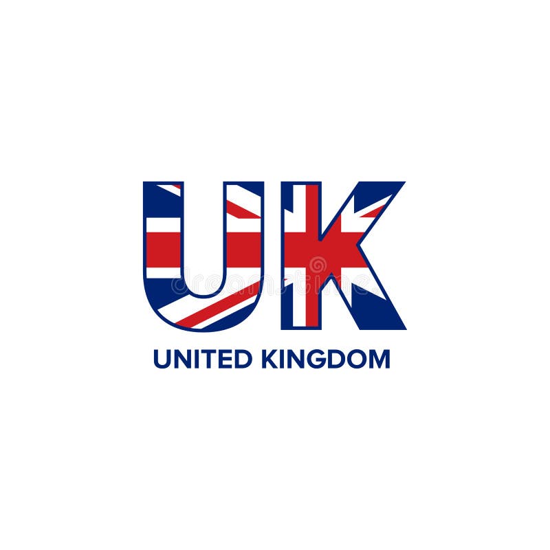 United Kingdom England Flag Logo Design Template Stock Vector ...
