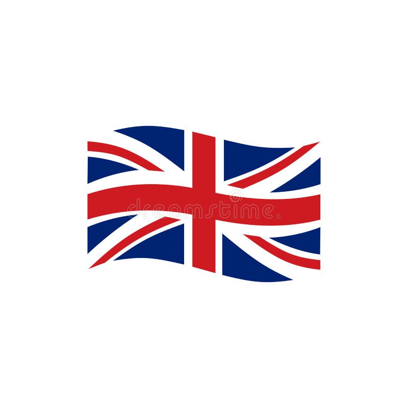 United Kingdom England Flag Logo Design Template Stock Vector ...