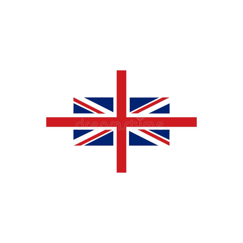 United Kingdom England Flag Logo Design Template Stock Vector ...