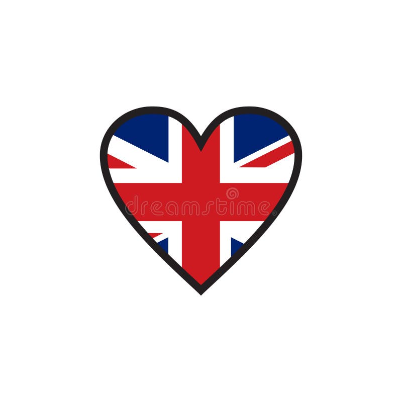 United Kingdom England Flag Logo Design Template Stock Vector ...