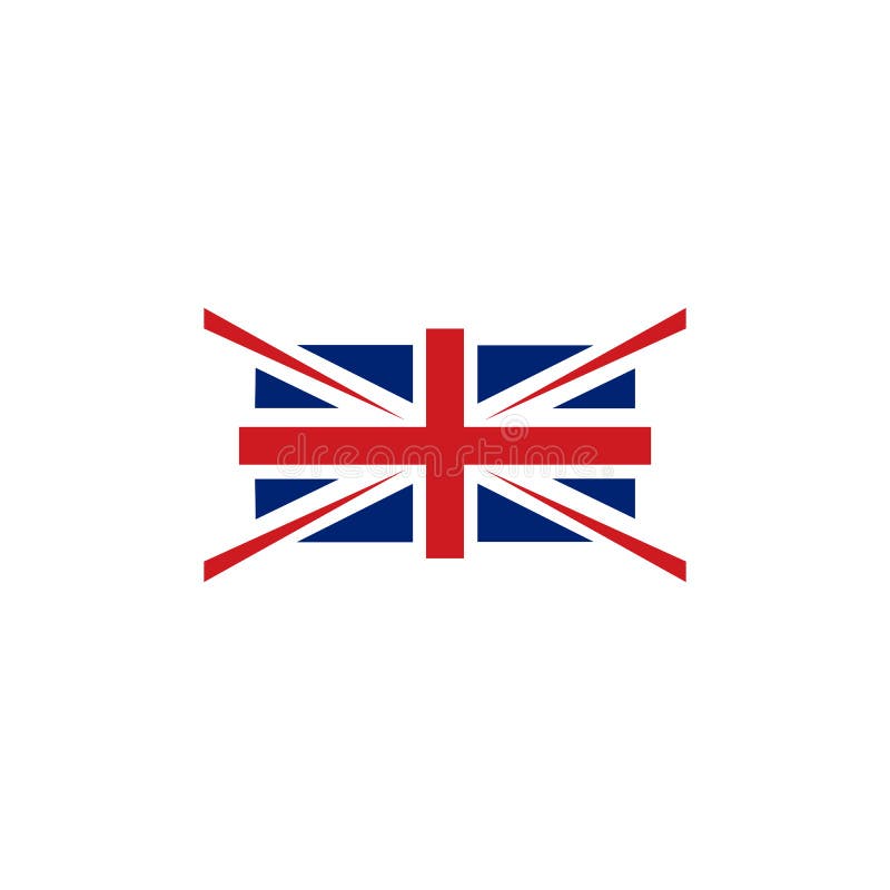 United Kingdom England Flag Logo Design Template Stock Vector ...