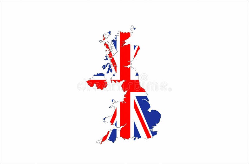 United kingdom flag map stock image. Image of great, britain - 49670681