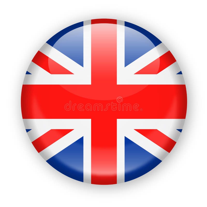 Great Britain Flag. Union Jack Round Logo. Circle Icon of United ...