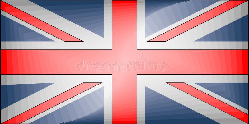 United Kingdom Gradient Flag Stock Vector - Illustration of glossy ...