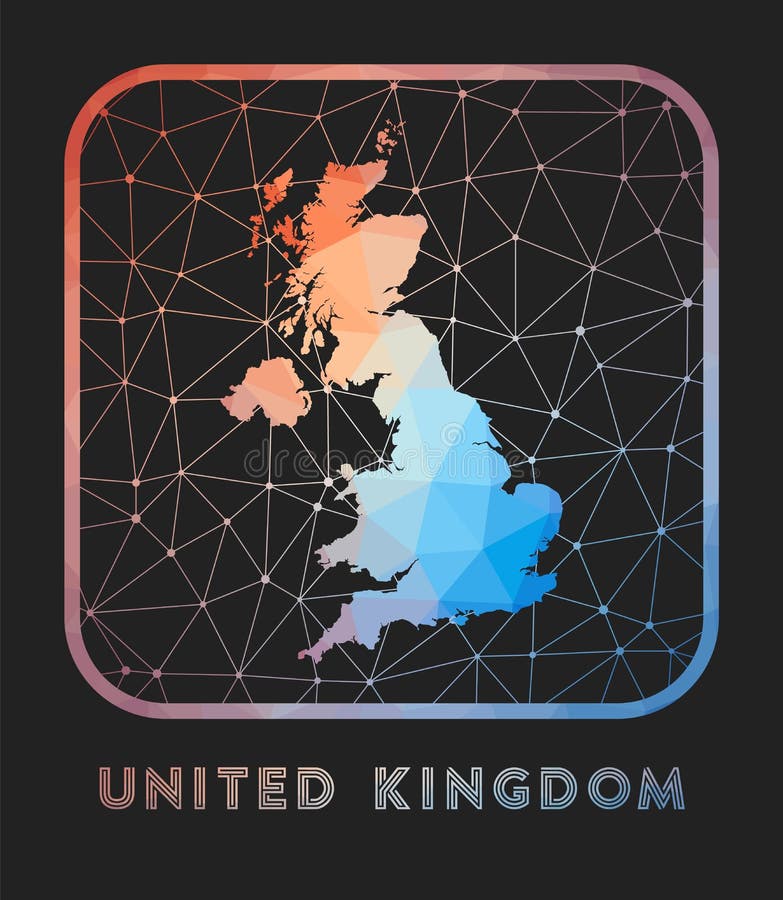 United Kingdom Region Map: Grey Outline on White. Stock Vector ...