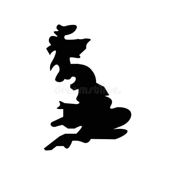 United Kingdom Map Icon Web Design in Vector Stock Vector ...