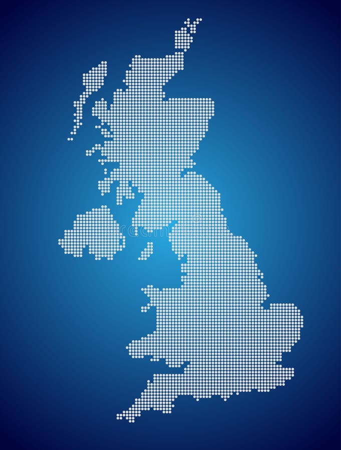 Pixel Map Of United State Of America. Vector Dotted Map Of United State ...