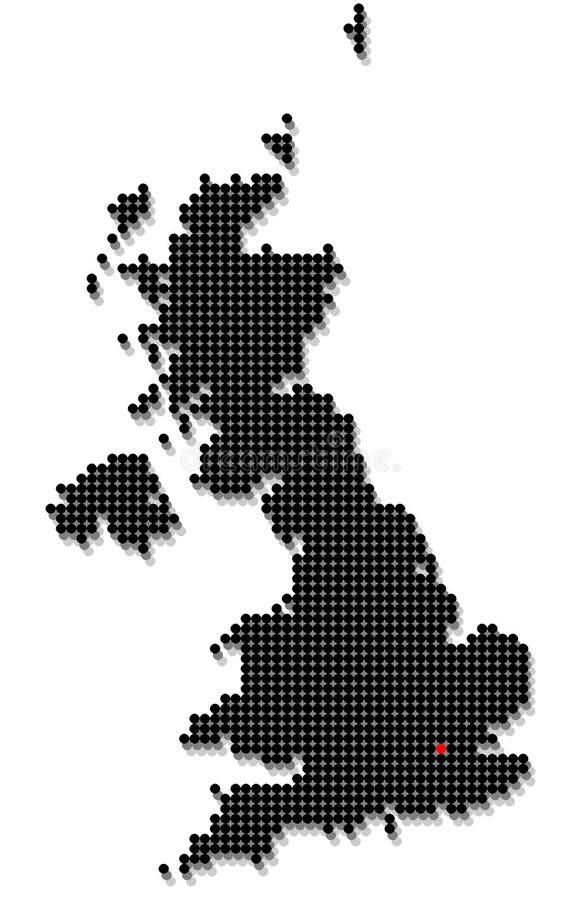 United kingdom map stock illustration. Illustration of isolated - 55422790