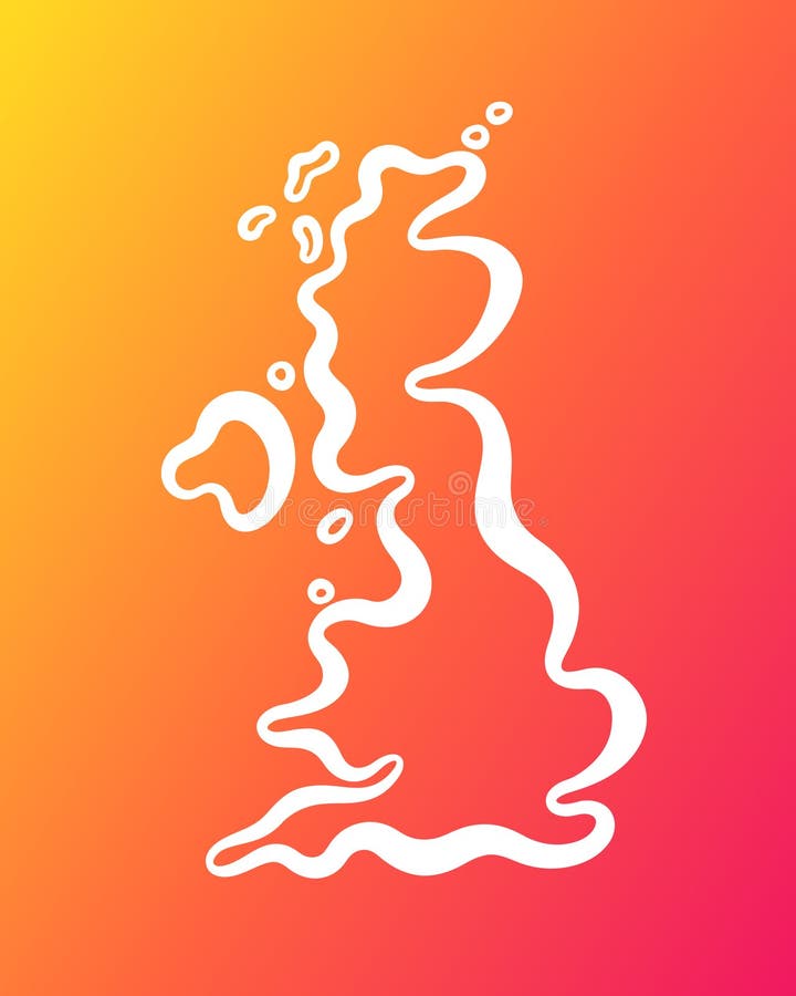 United Kingdom Map Outline Orange Stock Illustrations – 79 United ...