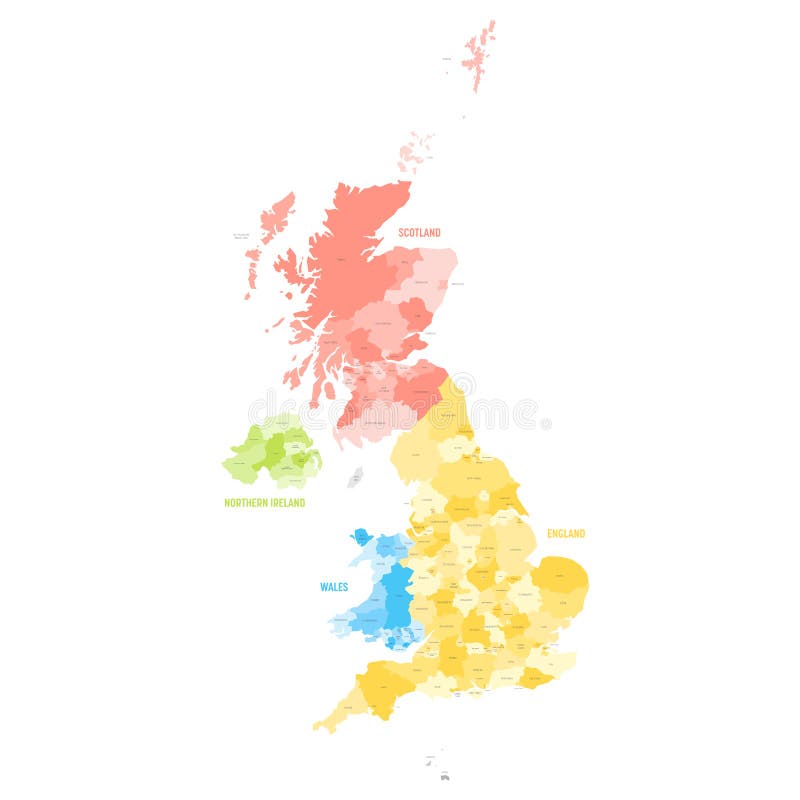 Uk Political Map Stock Illustrations – 1,331 Uk Political Map Stock ...
