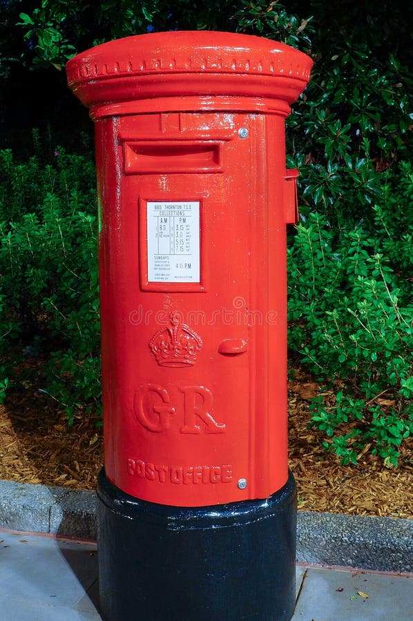 United Kingdom Red Post Box Stock Image - Image of delivery, kingdom ...