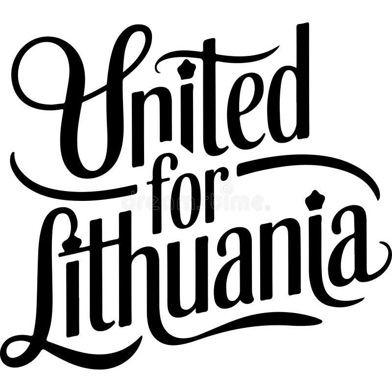 United for Lithuania Nation Unity Stock Vector - Illustration of nation ...