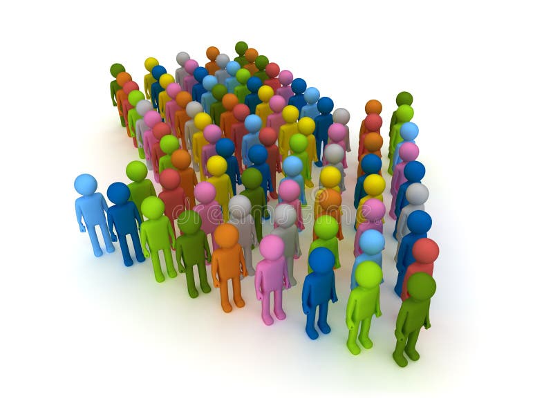 United Moving Forward Together Stock Illustration - Illustration of ...