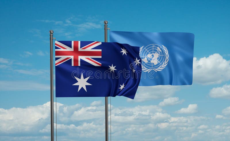 United Nations and Australia Flag Editorial Photography - Illustration ...
