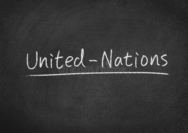 United Nations stock image. Image of abstract, chalk - 165787361