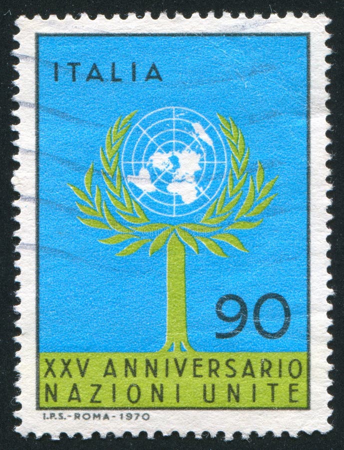 United Nations Emblem stock image. Image of nations - 236008491