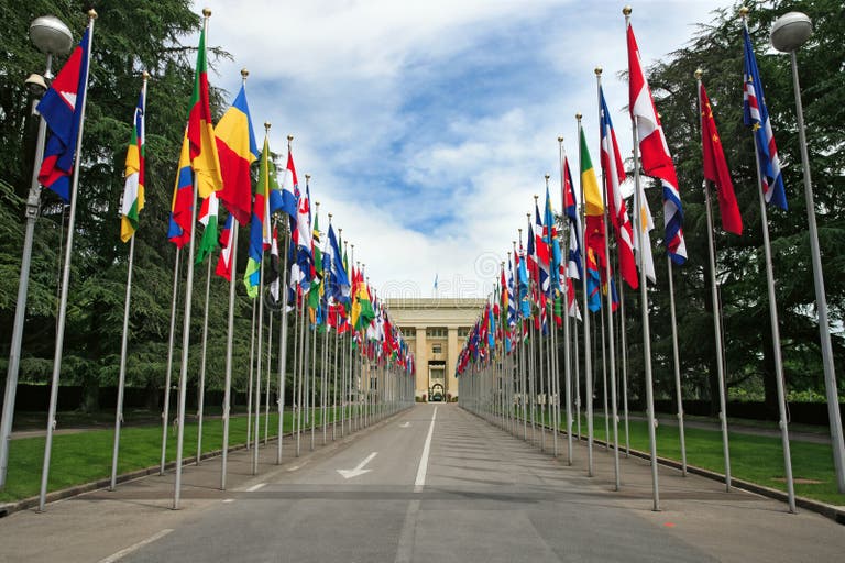 United Nations in Geneva stock image. Image of road, building - 14669833