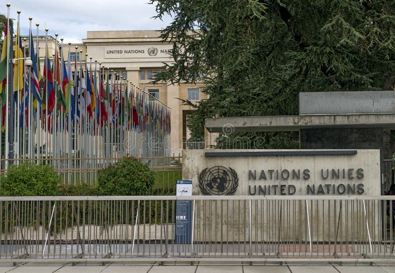 United Nations Geneva editorial photography. Image of exterior - 95761377
