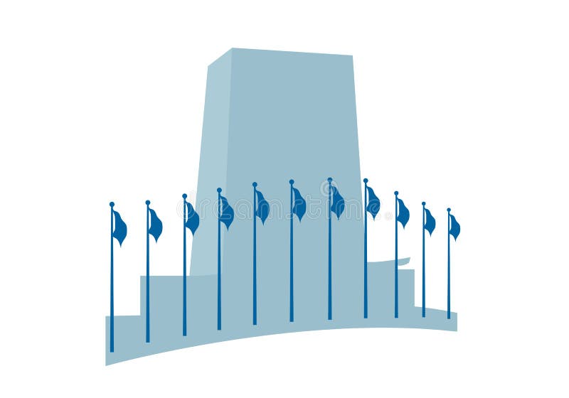 United Nations Headquarters Vector Stock Images - Image: 9428914