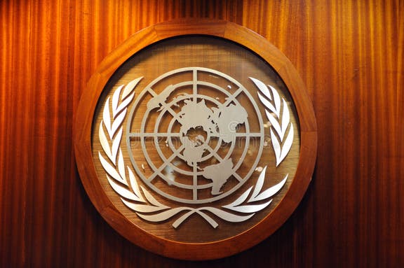 United Nations logo editorial image. Image of manhattan - 19216410