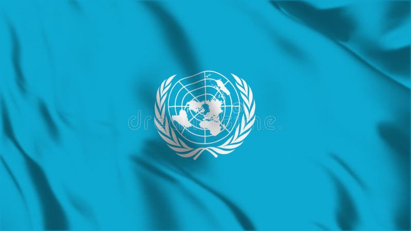 Realistic Flag of UN Animation Stock Footage - Video of national ...