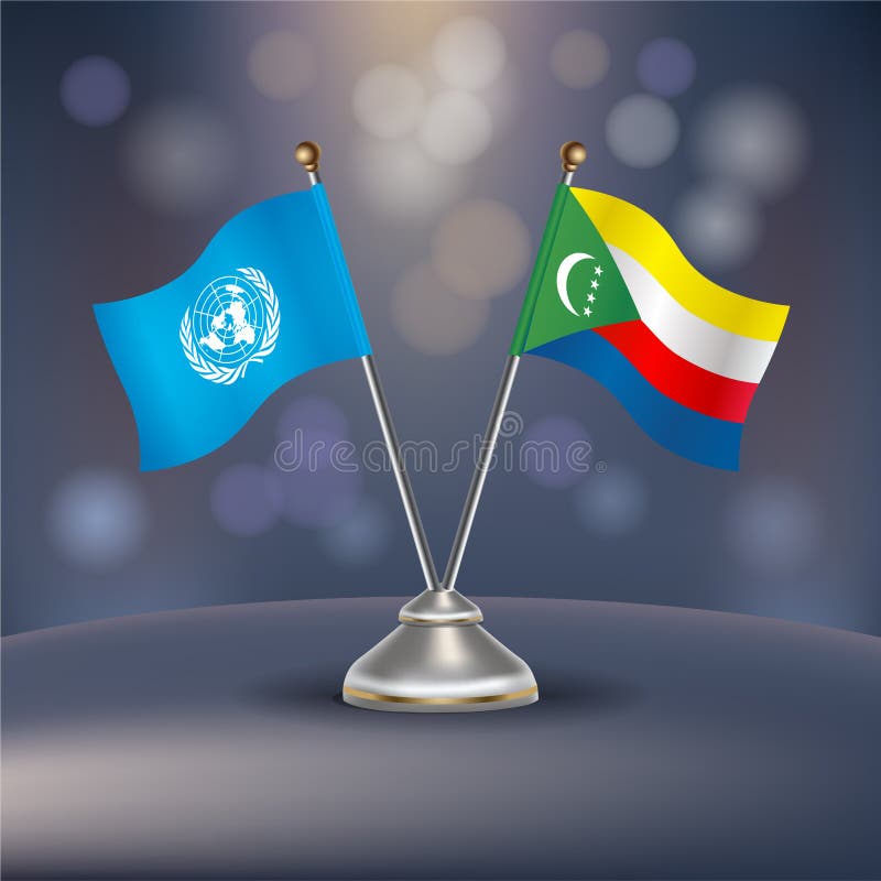 United Nations VS Comoros Flag Relation Editorial Photo - Illustration ...