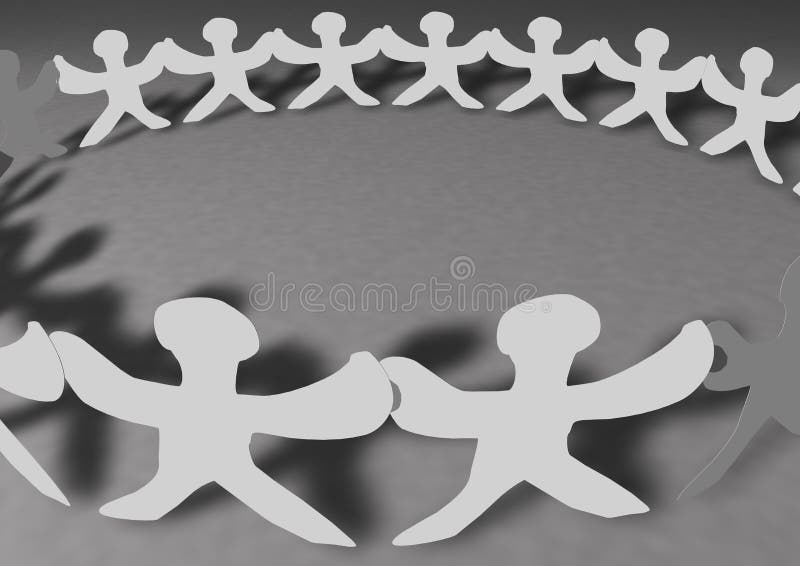 United People Chain stock illustration. Illustration of happiness ...